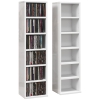 HOMCOM Set of Two 102 CD Storage Units - High Gloss White | Aosom UK