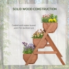 Outsunny 3 Tier Raised Garden Bed Wooden Elevated Planter Box Kit, 66L ...