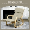 HOMCOM Rocking Lounge Chair Recliner Relaxation Lounging Relaxing Seat ...