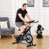 HOMCOM Stationary Exercise Bike, 8kg Adjustable Flywheel Indoor Cycling ...