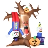 Outsunny 7ft Halloween Inflatable Tree with Ghosts, Upside-down Clown ...