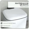 HOMCOM Bidone Immondizia da 12L Silenzioso 24.5x32x34.5 cm Bianco ...