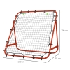 HOMCOM Adjustable Rebounder Net Kickback Target Goal for Teens Adults ...