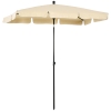 Outsunny Aluminium Sun Umbrella Parasol Patio Garden Rectangular Tilt ...