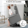 HOMCOM Poltrona Relax Alzapersone Reclinabile Grigia | Aosom Italy