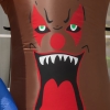 Outsunny 7ft Halloween Inflatable Tree with Ghosts, Upside-down Clown ...