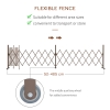 Outsunny Expanding Trellis Fence Freestanding Foldable Garden Screen ...
