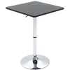 HOMCOM Modern Height Adjustable Counter Bar Table with Square Tabletop ...