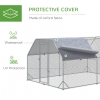 PawHut Chicken Run with Roof, Walk In Chicken Coop for 10-12 Chickens ...
