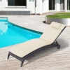 Outsunny Garden Sun Lounger Cushion Replacement Thick Sunbed Reclining ...