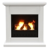 HOMCOM Gel and Ethanol Fireplace Stove, Modern Bioethanol Fire, Indoor ...