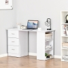 HOMCOM 120cm Computer Desk Writing Table White | Aosom UK