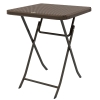 Outsunny Table de jardin extérieur pliable style cosy chic dim. 60L x 60l x 71H cm métal époxy ...