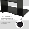 HOMCOM Mobile Small Office Computer Desk PC Table Home Workstation with ...