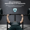 SPORTNOW Panca Pesi ad Altezza Regolabile in Acciaio Nero | Aosom Italy