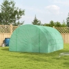 Outsunny Polytunnel Greenhouse Walk-in Grow House Tent with Roll-up ...