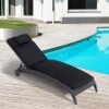 Outsunny Garden Sun Lounger Cushion Replacement Thick Sunbed Reclining ...