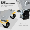 DURHAND 2 PCS Car Wheel Dollies with Swivel Casters, 680kg Capacity Car ...