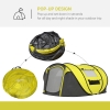 Outsunny 4-5 Person Pop-up Camping Tent Waterproof Family Tent w/ 2 Mesh Windows & PVC Windows ...