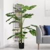 HOMCOM Pianta Artificiale Monstera Alta 180cm con Vaso Incluso | Aosom ...