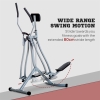 HOMCOM Air Walker Exercise Machine, Gym Air Glider for Trainer Silver ...